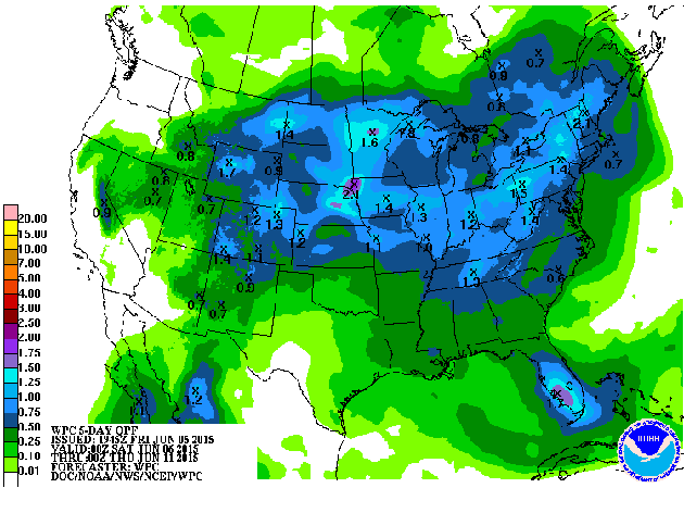 Rain Accumulation Maps Forecast June 5 The Western Producer