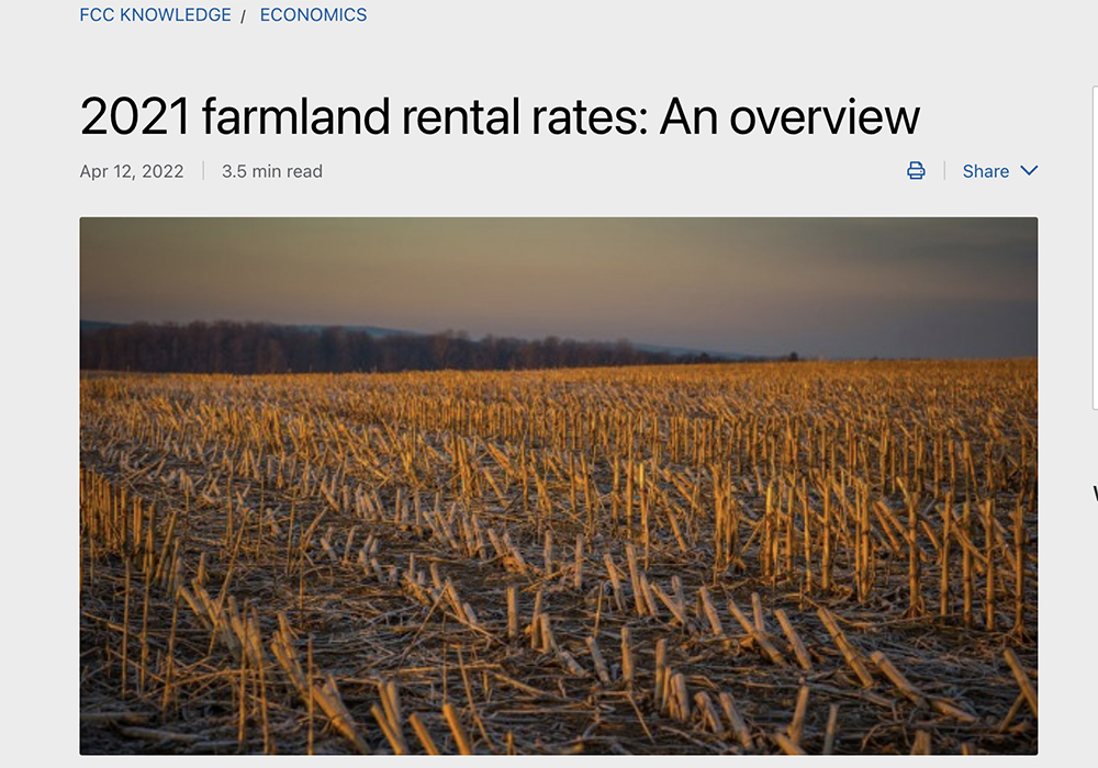 Rent-To-Price Ratio Is Useful Benchmark for Farms
